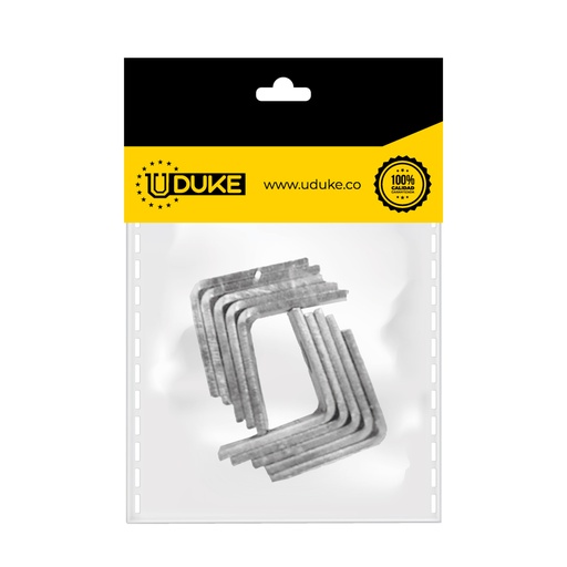 ANGULO 3/4" METALICO PQT X 10 UDUKE | Distribuciones Hoyostools SAS