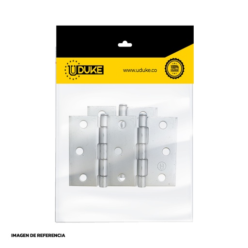 BISAGRA NUDO CABEZA PLANA HIERRO 3X3 C-16 PQT X 3 UDUKE | Distribuciones Hoyostools SAS