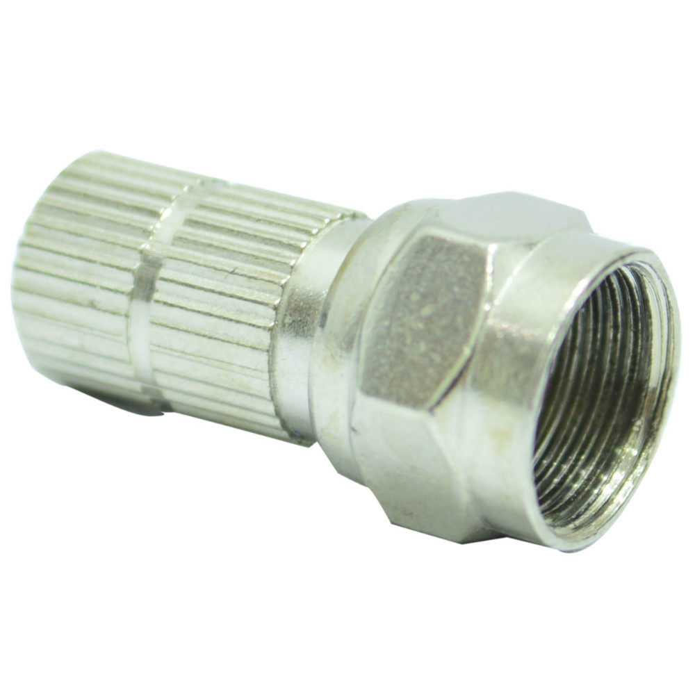 TERMINAL COAXIAL ROSCA FINA RG6 CON CAUCHITO LARGA 22MM UDUKE (HT30295)(HT90160 ...